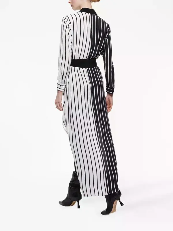 Alice + Olivia Chassidy Striped Maxi Shirtdress