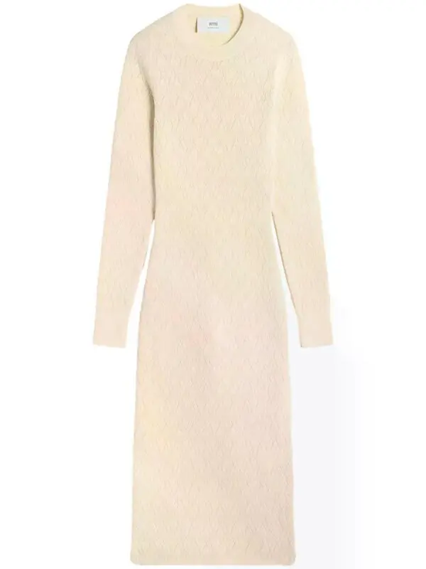 AMI Paris De Coeur Midi Dress