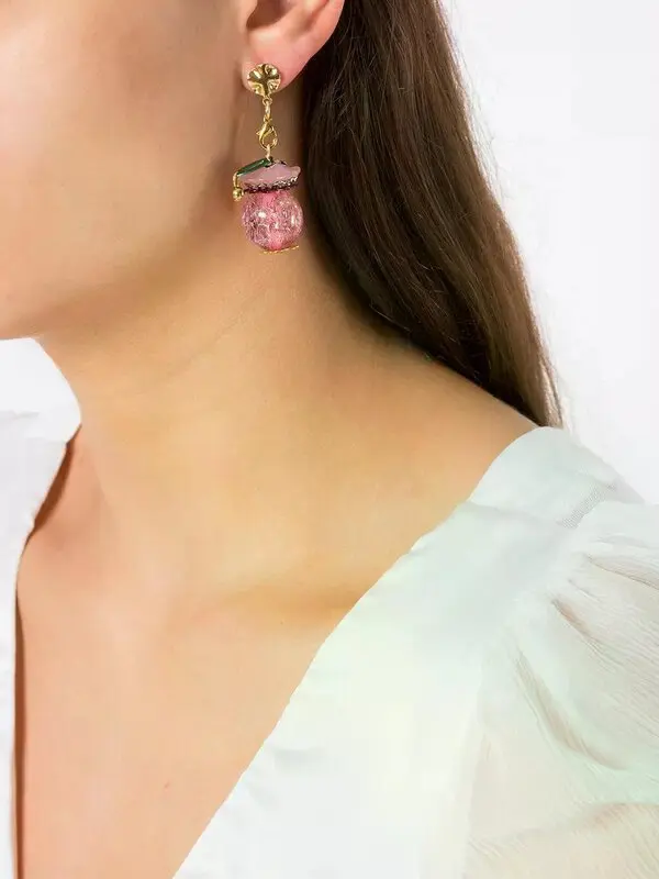 AMIR SLAMA Interchangeable Bracelet And Drop Pendant Earrings Set