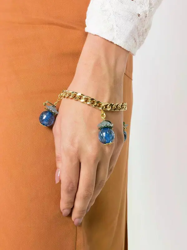 AMIR SLAMA Interchangeable Bracelet And Drop Pendant Earrings Set