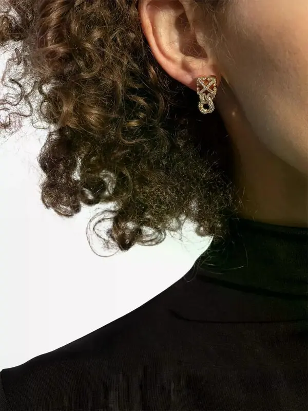 Off-White Arrow Drop Earrings