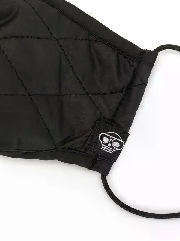 MOSTLY HEARD RARELY SEEN Quilted Face Mask - Black