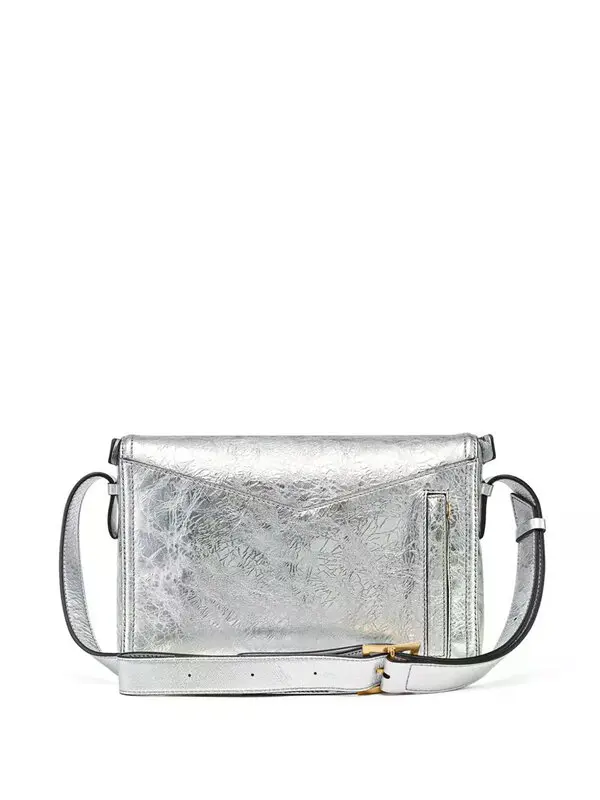 Mcm Diamant 3d Shoulder Bag - Silver