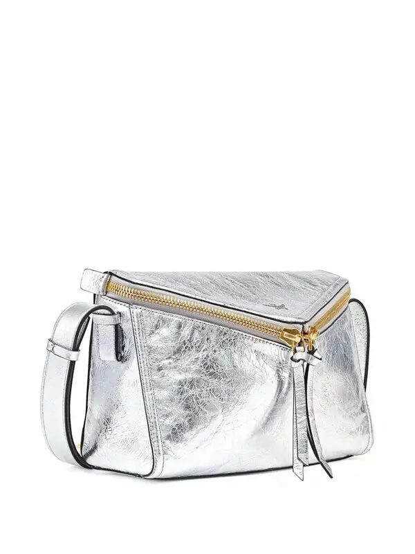Mcm Diamant 3d Shoulder Bag - Silver