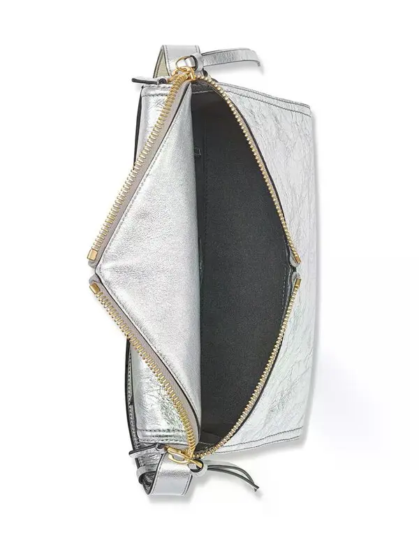 Mcm Diamant 3d Shoulder Bag - Silver