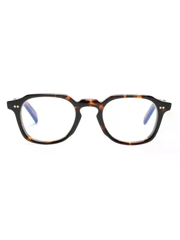 CUTLER & GROSS Tortoiseshell-effect Oval-frame Glasses - Brown