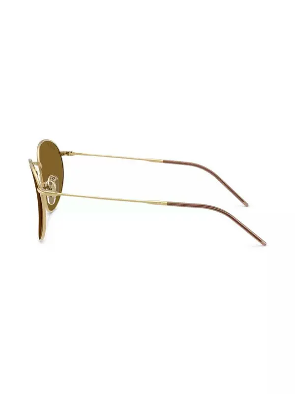 Ray-ban Round Reverse Sunglasses - Gold