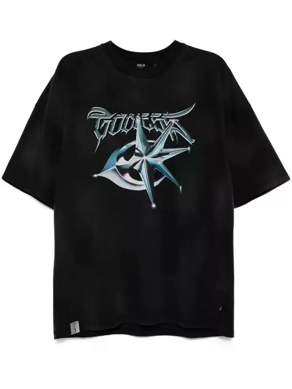 FIVE CM Graphic-print T-shirt - Black