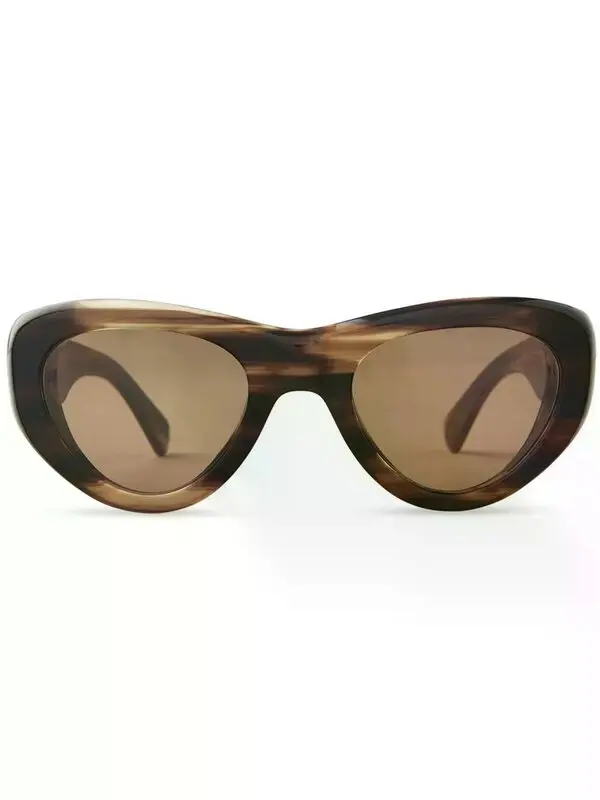 MR. LEIGHT Reveler S Oval-frame Sunglasses - Brown