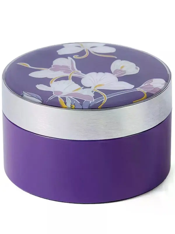 Shanghai Tang Ginger Flower Enamel Box - Purple