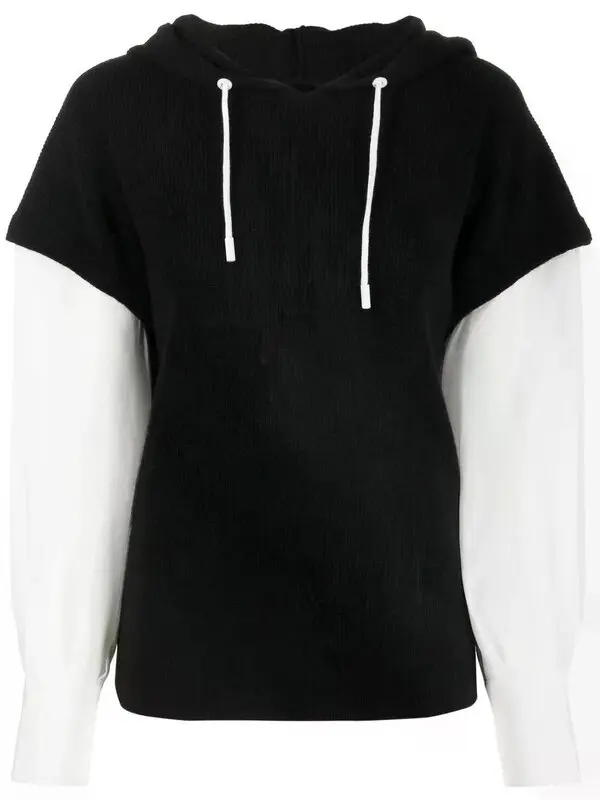 Max & Moi Two-tone Drawstring Hoodie