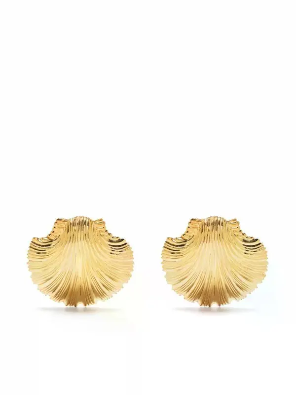 ATU BODY COUTURE Seashell Stud Earrings - Gold