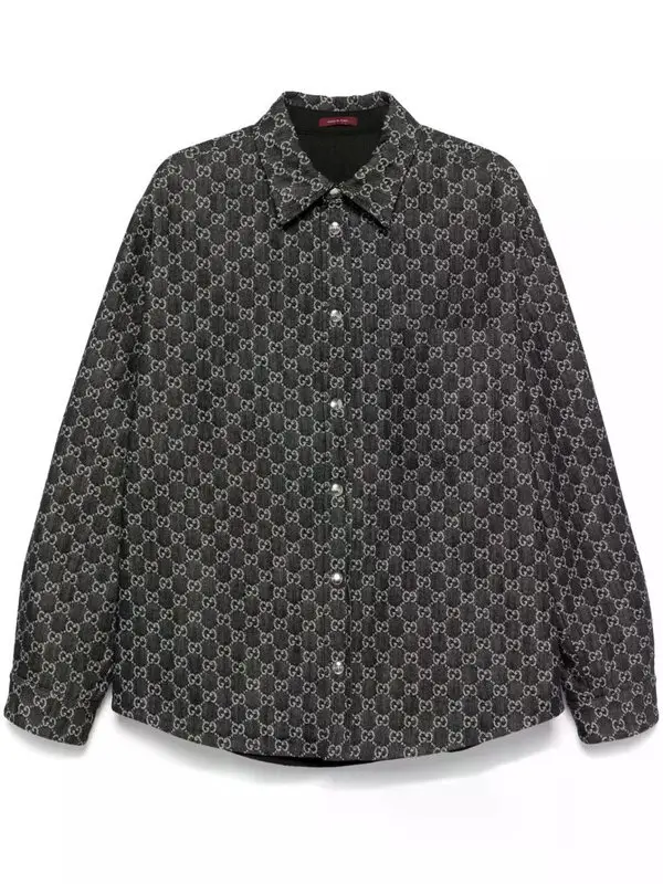 Gucci Gg Jacquard Reversible Shirt