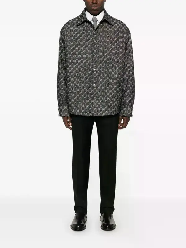 Gucci Gg Jacquard Reversible Shirt