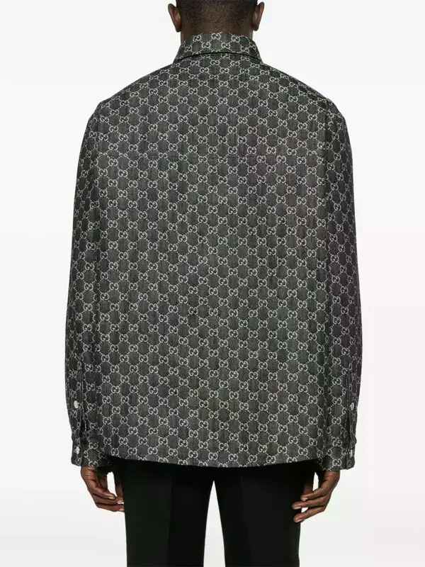 Gucci Gg Jacquard Reversible Shirt