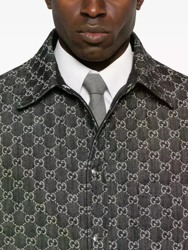 Gucci Gg Jacquard Reversible Shirt