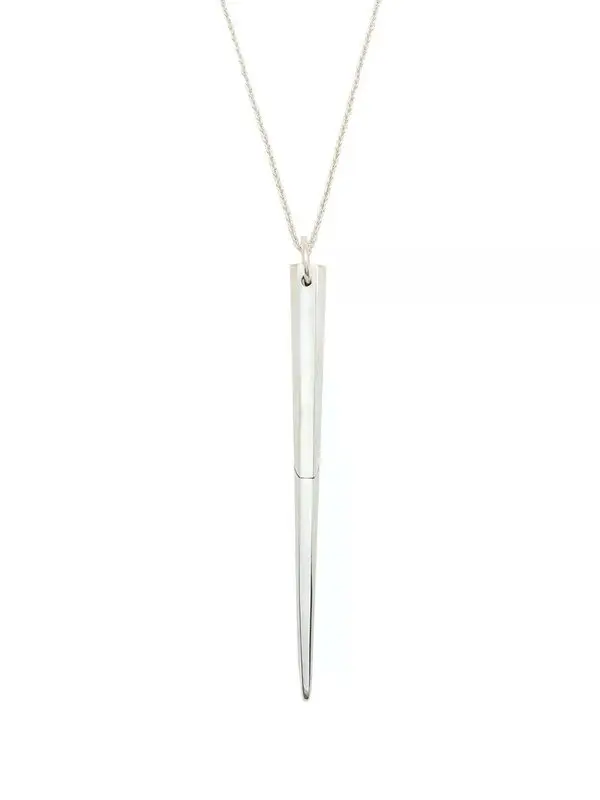 PARTS OF FOUR Large Spike Sterling Necklace - Silver