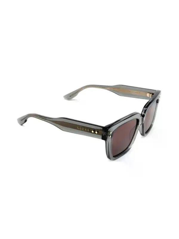 Gucci Logo-print Square-frame Sunglasses