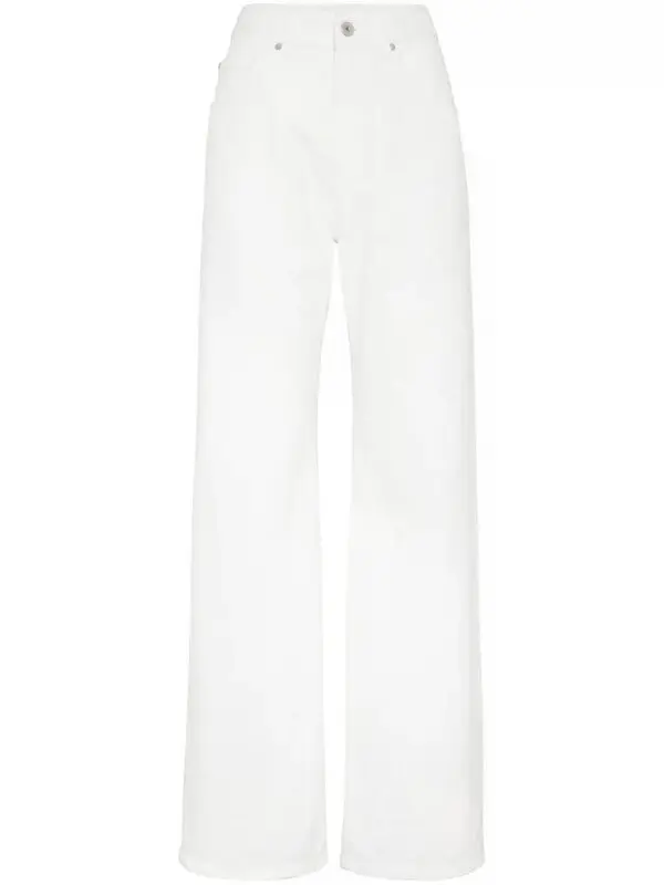 Brunello Cucinelli Mid-rise Wide-leg Jeans
