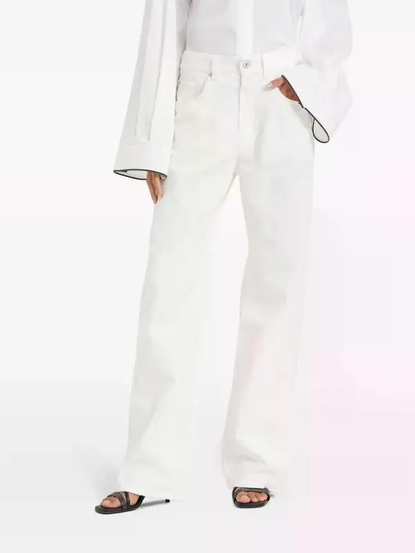 Brunello Cucinelli Mid-rise Wide-leg Jeans