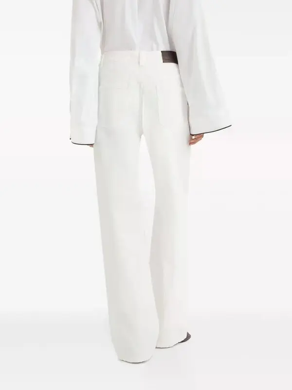 Brunello Cucinelli Mid-rise Wide-leg Jeans