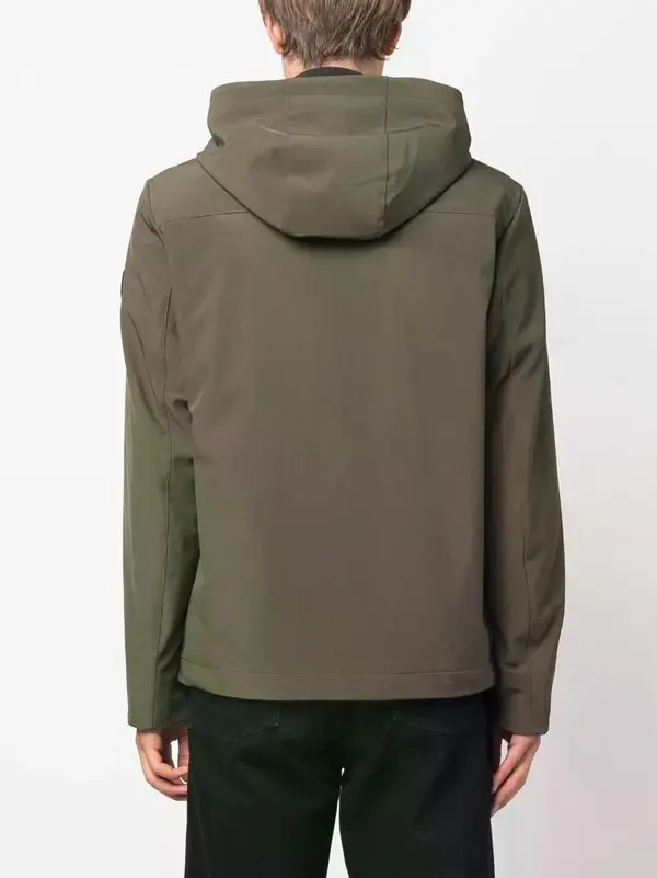 Woolrich Logo-patch Zip-up Hooded Jacket