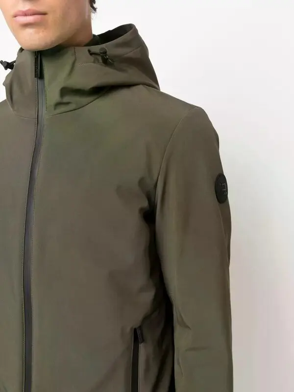 Woolrich Logo-patch Zip-up Hooded Jacket