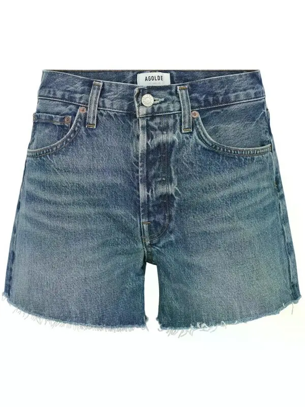 AGOLDE Parker Long Denim Shorts