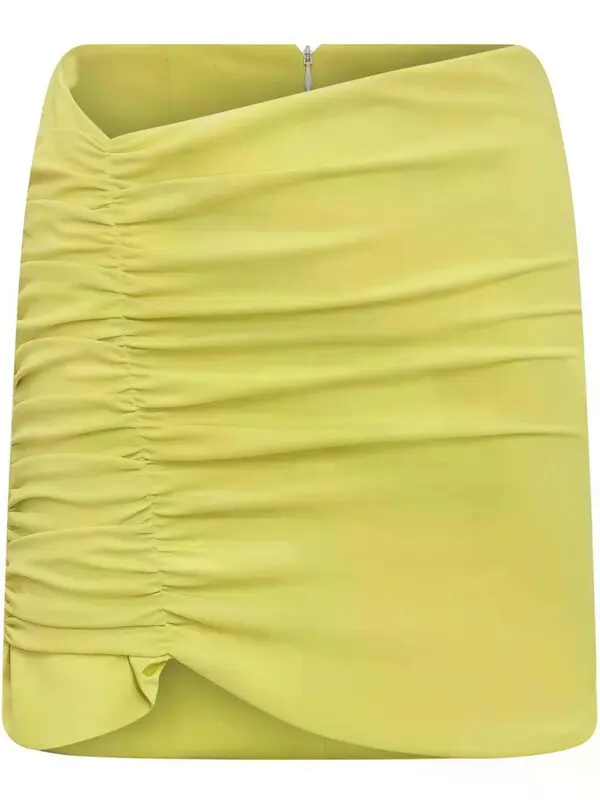 NINEMINUTES Draped Mini Skirt - Green