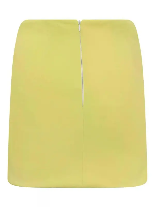 NINEMINUTES Draped Mini Skirt - Green