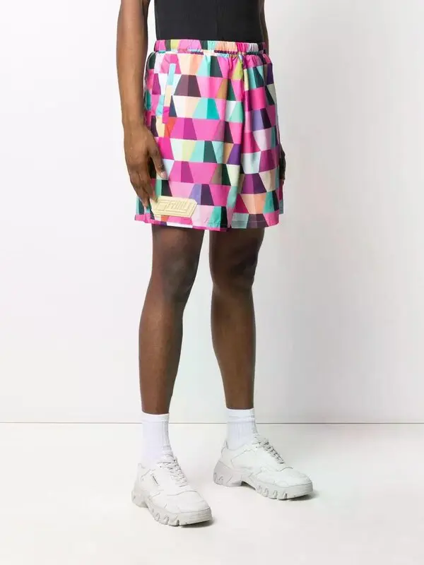 DOMENICO FORMICHETTI Geometric-print Shorts