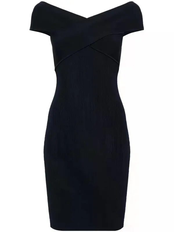 Michael Kors Crossover-straps Ribbed Minidress