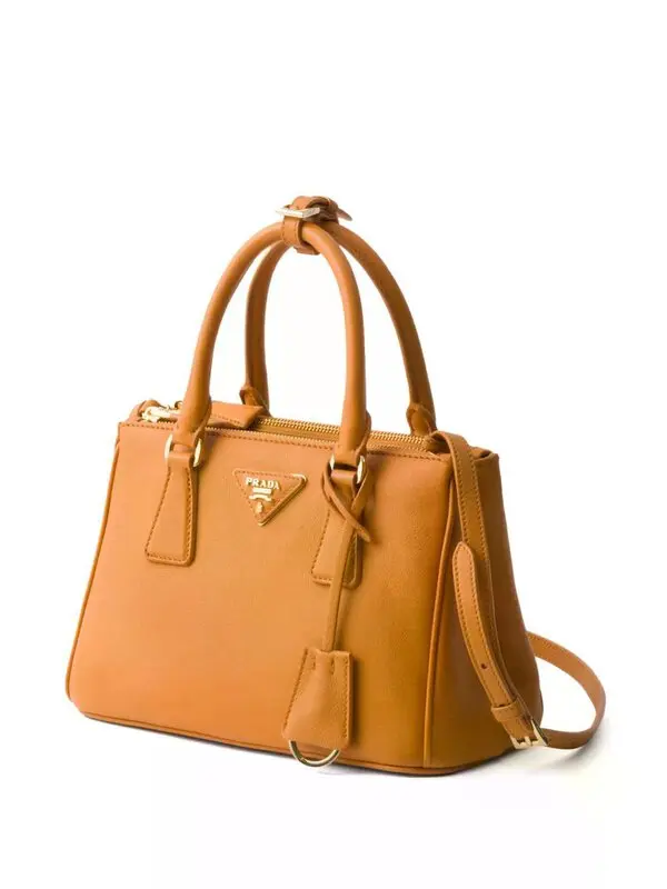 Prada Small Galleria Tote Bag - Orange