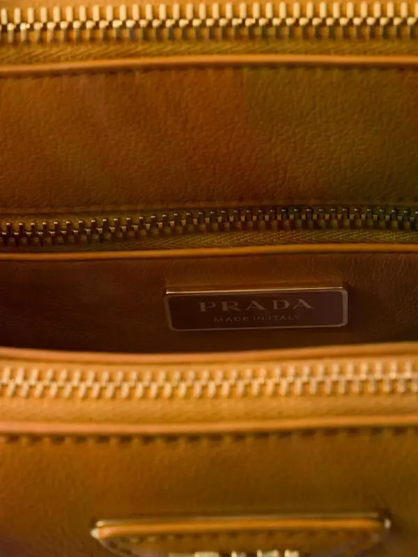 Prada Small Galleria Tote Bag - Orange