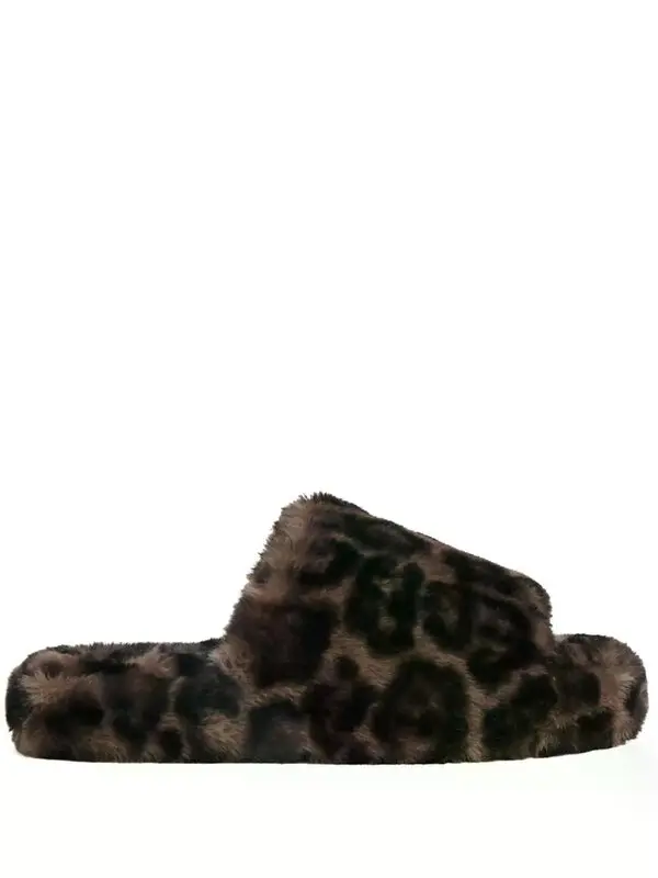 Apparis Dillon Leopard Print Slippers