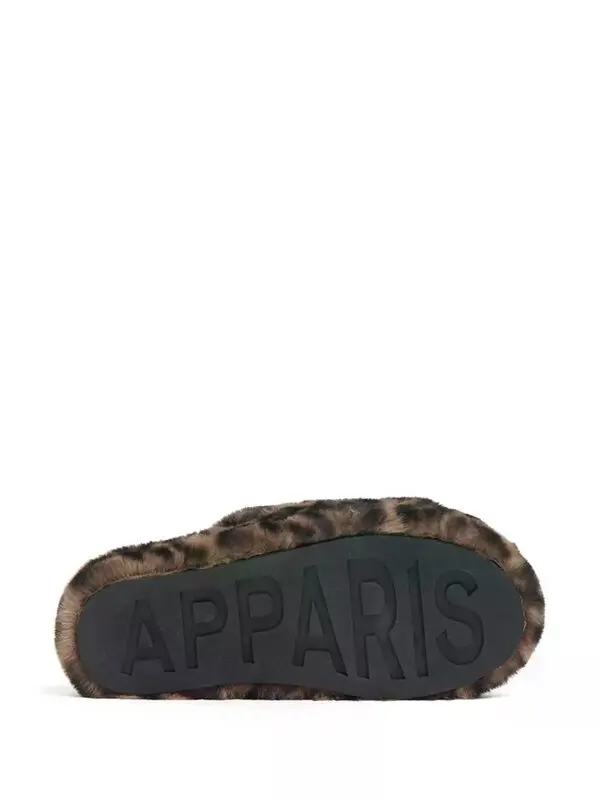 Apparis Dillon Leopard Print Slippers