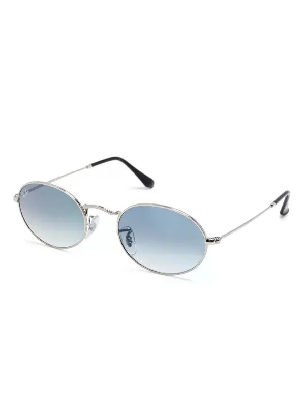 Ray-ban Oval-frame Sunglasses - Silver