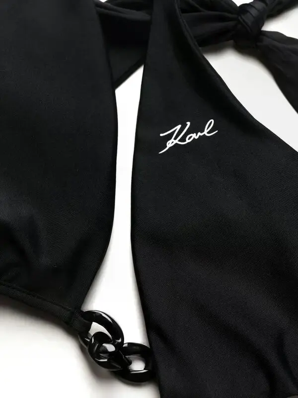 Karl Lagerfeld Dna Triangle Bikini Top