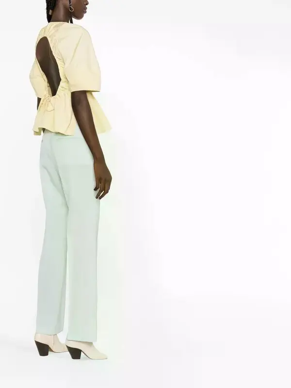 JIL SANDER Pressed-crease Tailored Trousers - Blue