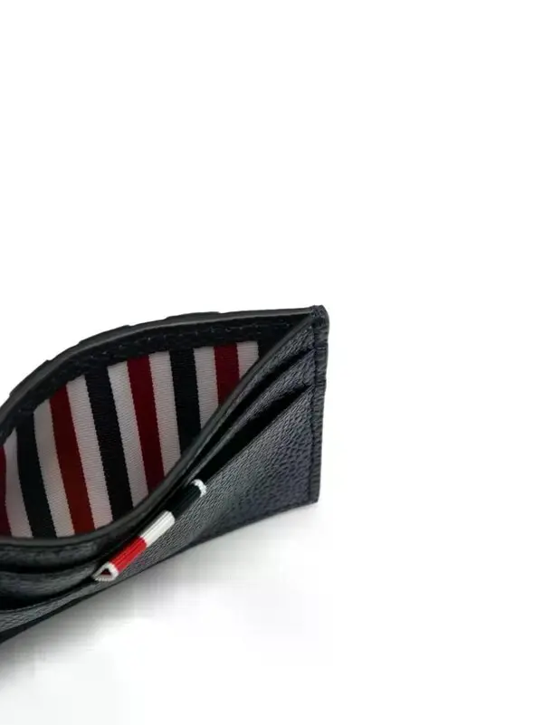 Thom Browne 4-bar Stripe Leather Cardholder