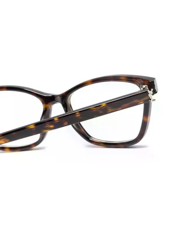 Saint Laurent Slm128 Tortoiseshell Square Glasses