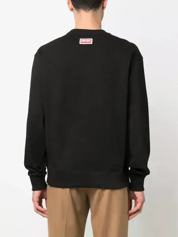 Kenzo Varsity Jungle Logo-embroidered Cotton Sweatshirt