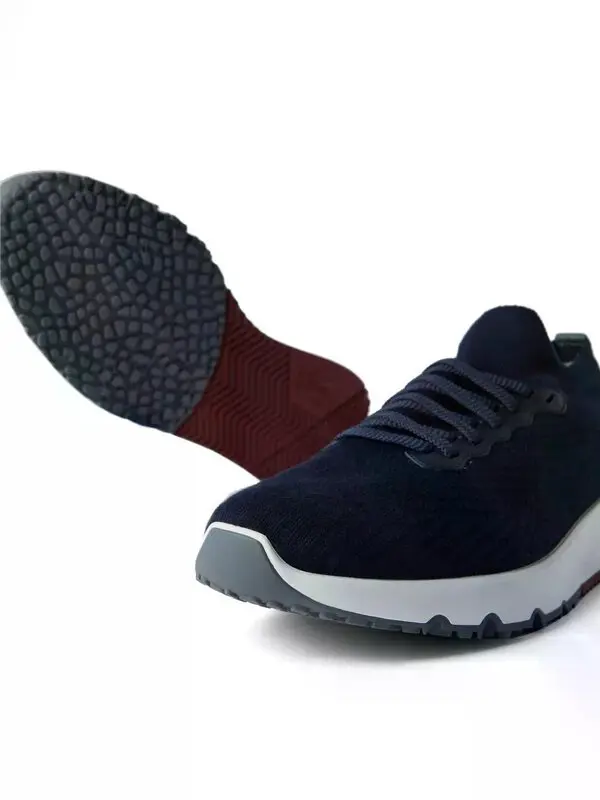 Brunello Cucinelli Lace-up Knitted Sneakers