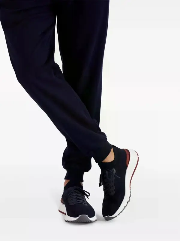 Brunello Cucinelli Lace-up Knitted Sneakers