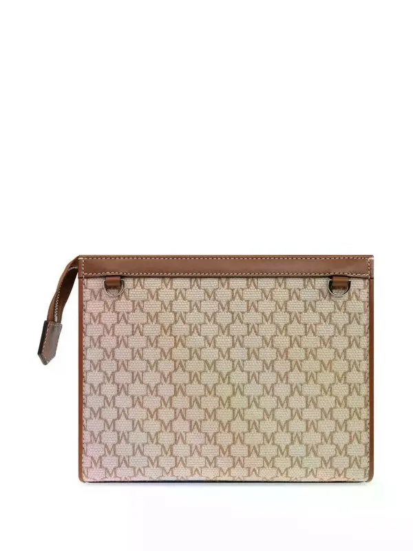 Max Mara Monogram Clutch Bag - Neutrals