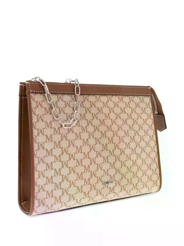 Max Mara Monogram Clutch Bag - Neutrals