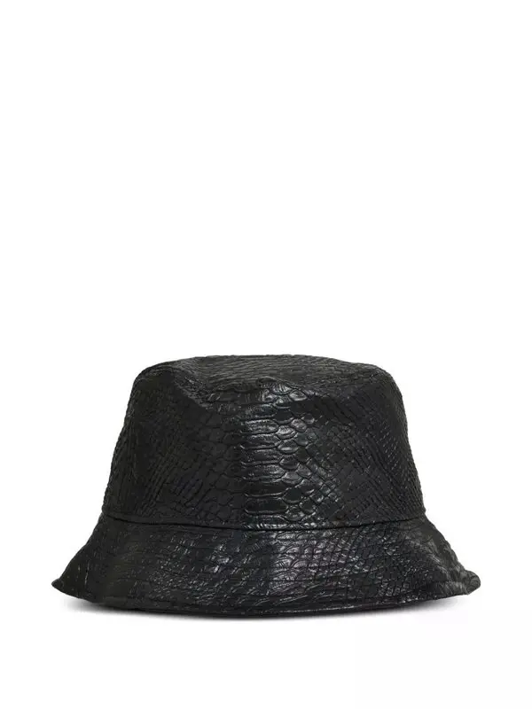 BREATH Crocodile-embossed Bucket Hat