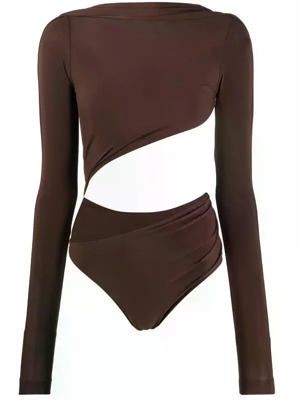 Jacquemus Asymmetric Cropped Bodysuit