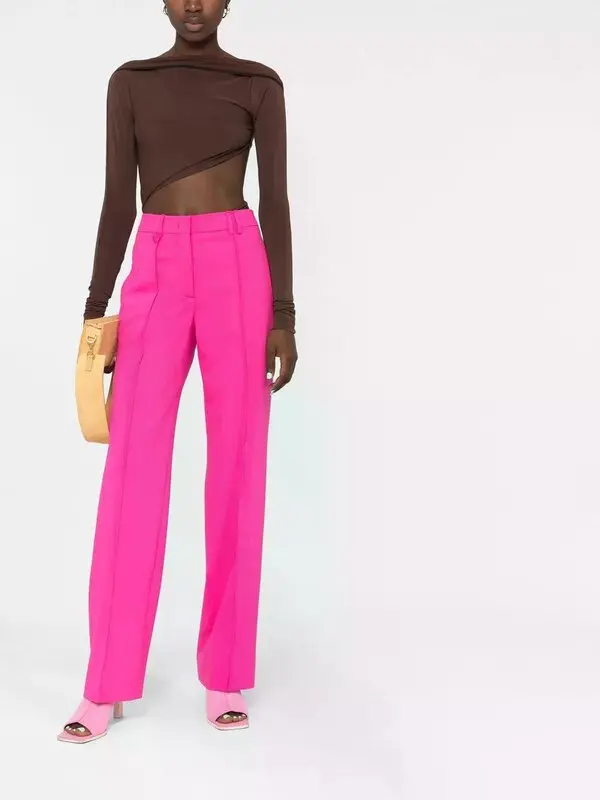 Jacquemus Asymmetric Cropped Bodysuit