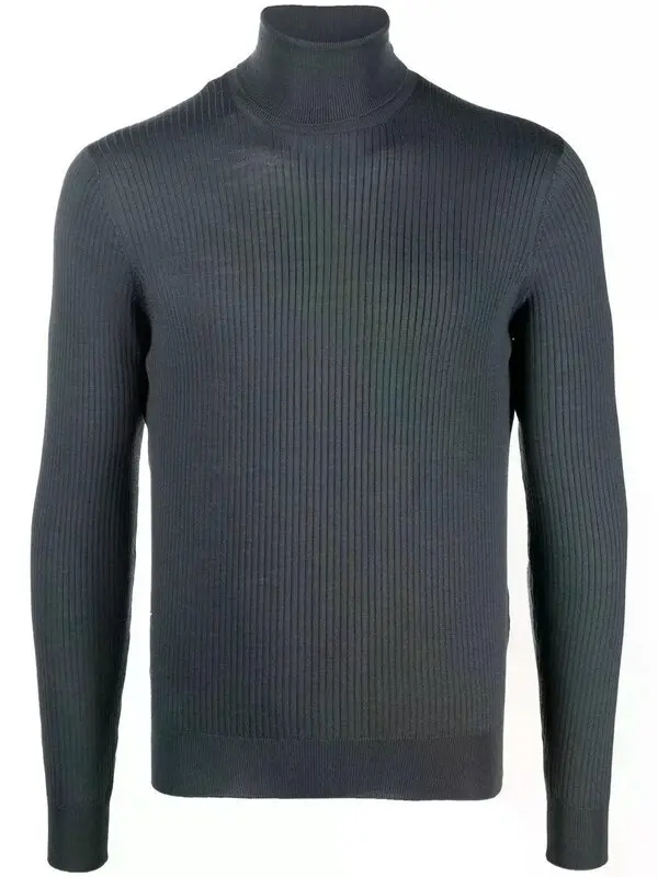 DELL'OGLIO Ribbed-knit Roll-neck Jumper